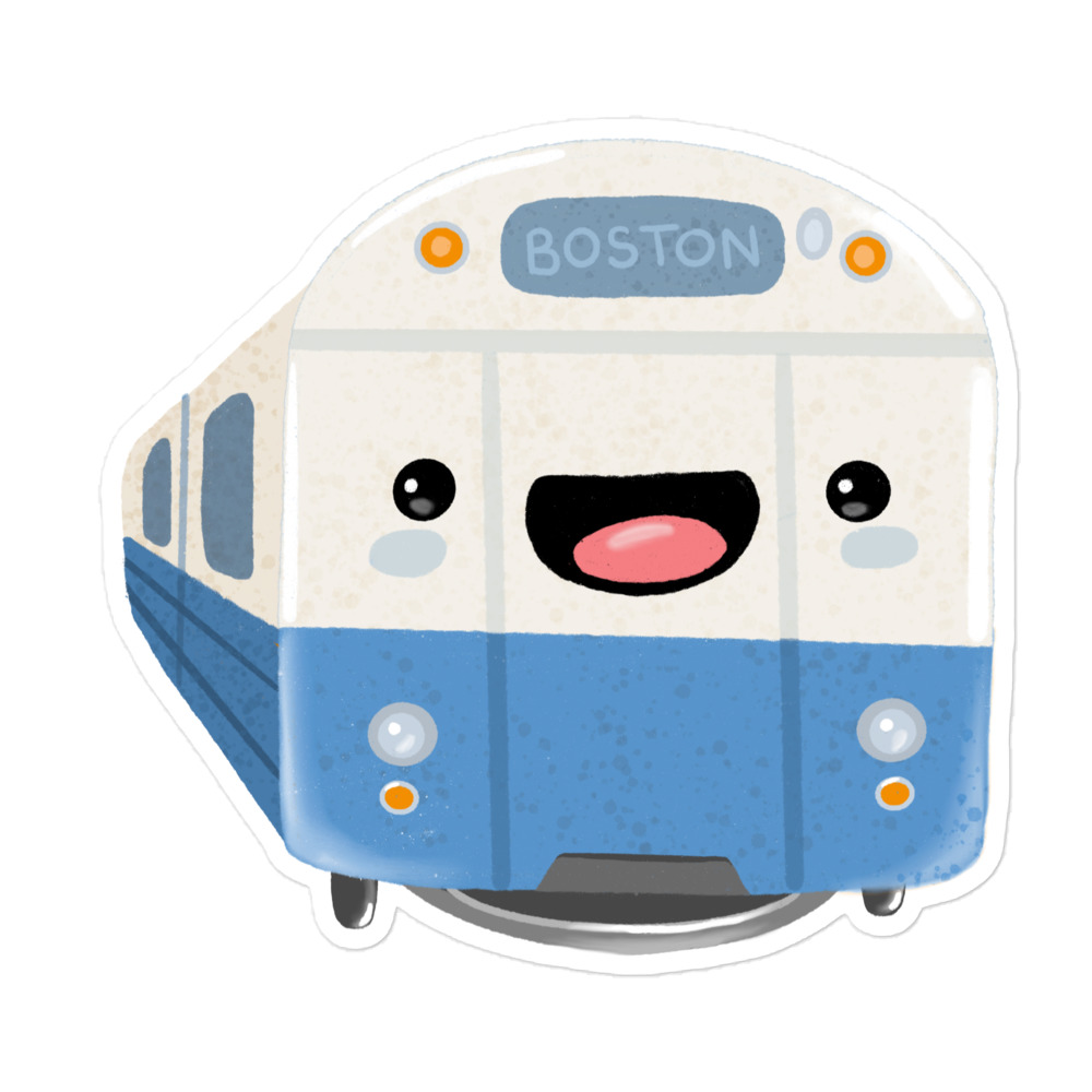 Blue Subway Bubble-free Stickers - sweet red bean shop